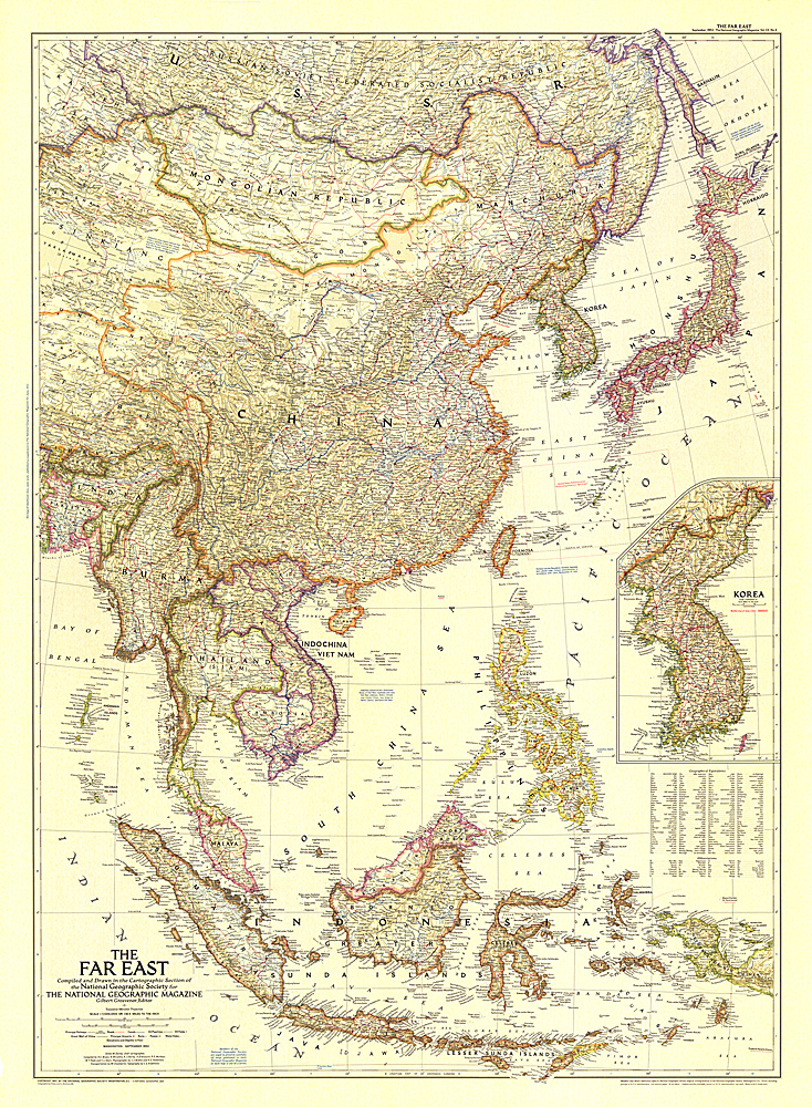 Map Far East Asia