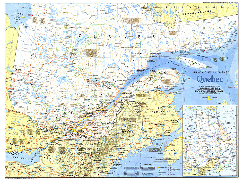 Quebec Map Mapsofnet Qatar Maps Ecoi.net