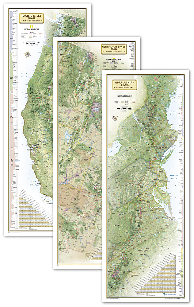 Pacific Crest Trail Wall Map By National Geographic The Map, 51% OFF