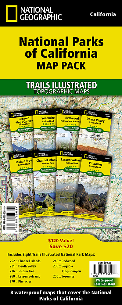 National Parks Of California Map Yosemite National Park Map,